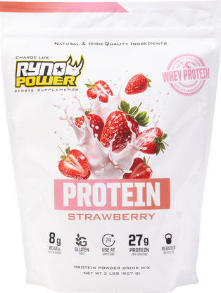 Ryno Power Protein Premium Whey Powder - Strawberry - 2 lb - 20 ...