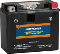 Fire Power Battery CTX20HL (FA) FT Sealed Factory Activated - MC ...