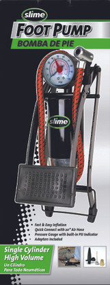 Slime Single Cylinder Foot Pump - MC Powersports