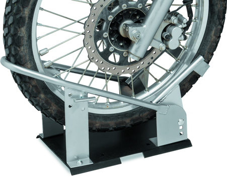 BikeMaster Heavy Duty Wheel Chock - Silver - MC Powersports