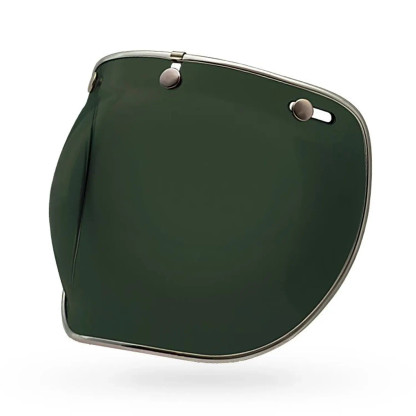 Bell Custom 500 3-Snap DLX Bubble Shields - Wayfarer Green - MC Powersports