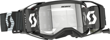 Scott Prospect 2.0 Super WFS Roll-Off Goggle - Black / White w/ Clear ...