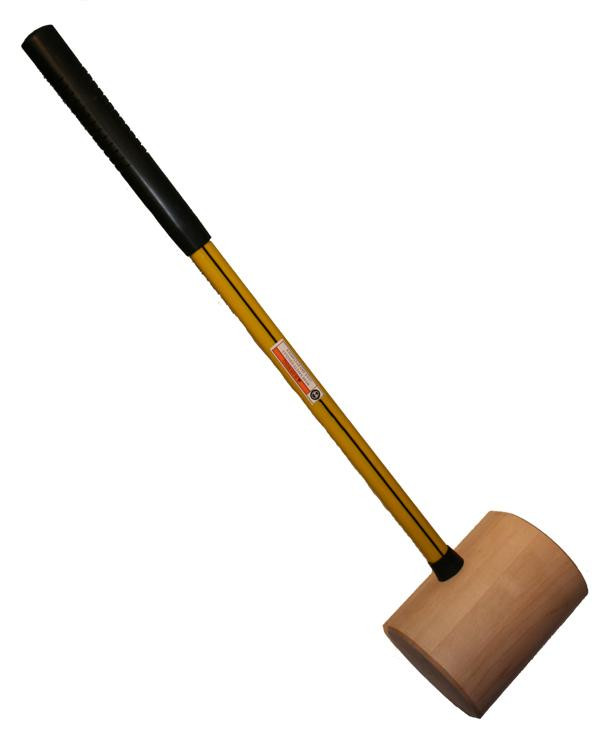 WM6FL 6" Diameter (8" long head) Laminated Wood Mallet | The Hammer Source