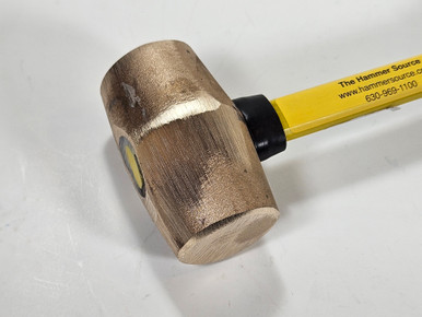 3 lb Copper Hammer with 16" fiberglass handle | The Hammer Source