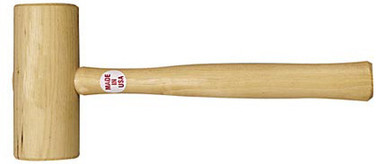 Laminated Maple Mallet 3 1/2" diameter | The Hammer Source