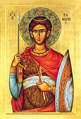 Icon of St. Phanourios - 20th c. - (1PH05) - Uncut Mountain Supply