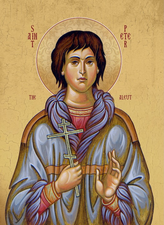 Icon of St. Peter the Aleut - (1PE15) - Uncut Mountain Supply