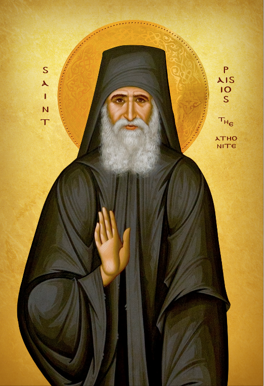 Icon of St. Paisios the Athonite - (1PA44) - Uncut Mountain Supply