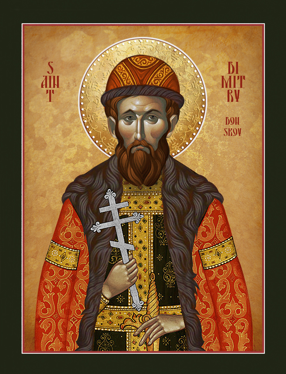 Icon of St. Dimitry Donskoy 20th c. - (1DD30)