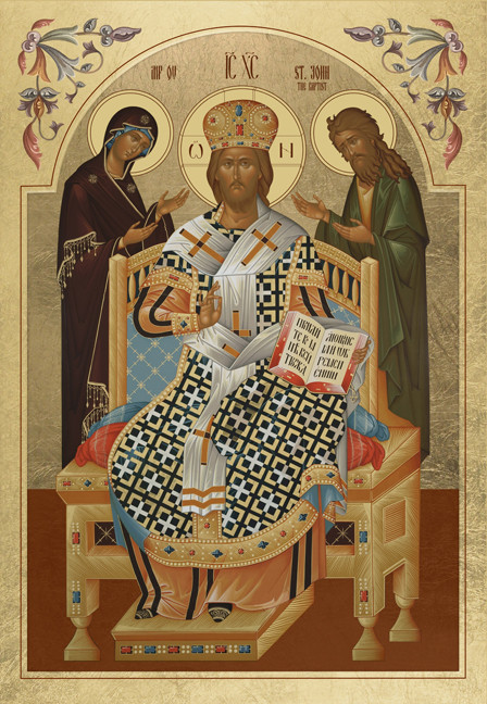 Icon of Christ the Great High Priest - Deisis - Rostov - (11T27)