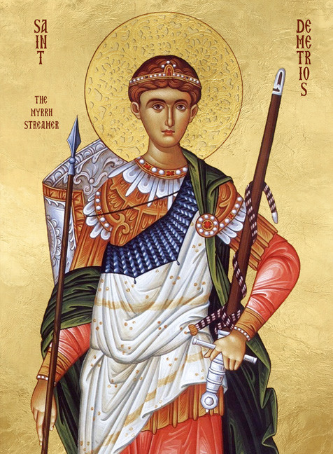 Icon of St. Demetrios (English) - 20th c. - (1DE18)