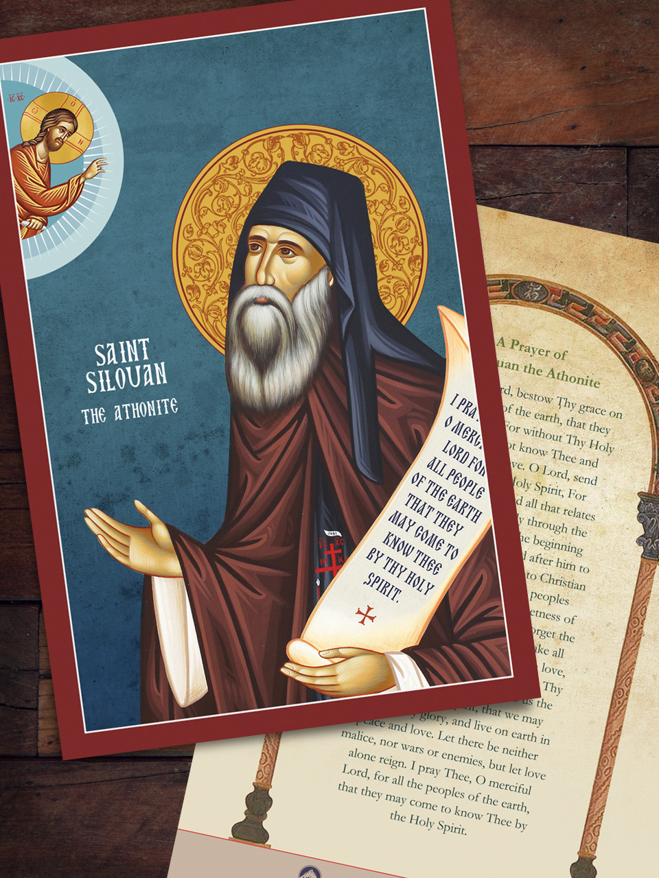 Saint Silouan the Athonite Prayer Card – (UMSPC-001)