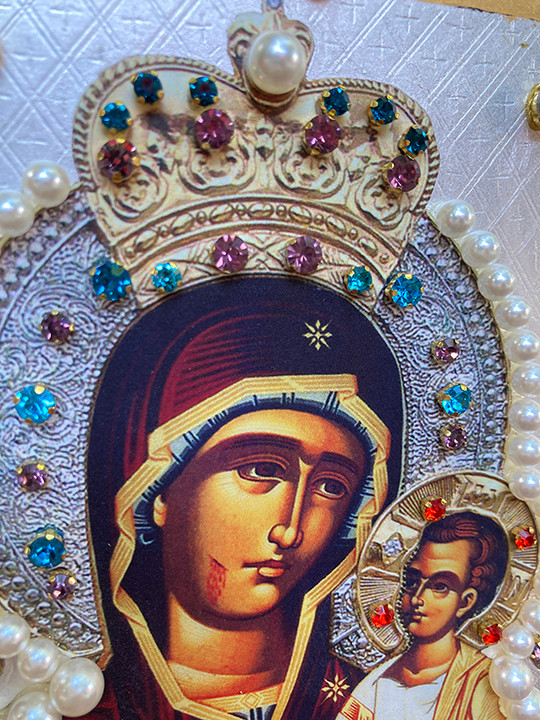 Icon of the Myrrh-streaming Hawaiian Iveron Icon of the Theotokos ...