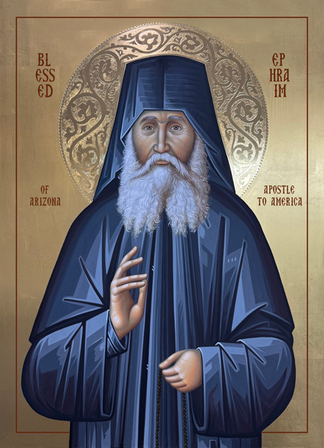 Icon of Blessed Ephraim of Arizona 21c. - (1BE13)