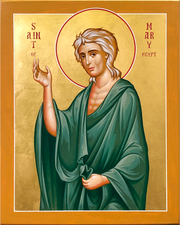 Icon of St. Mary of Egypt - (Akmolin) - (1MA86) - Uncut Mountain Supply