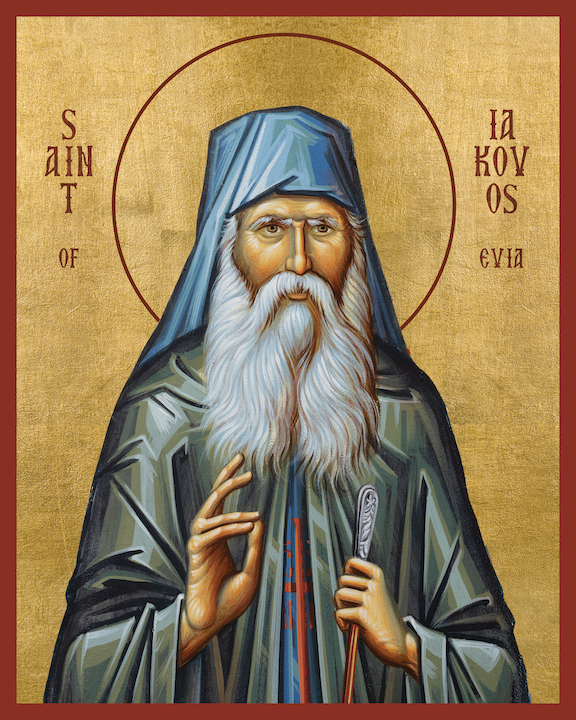 Icon of Saint Iakovos of Evia