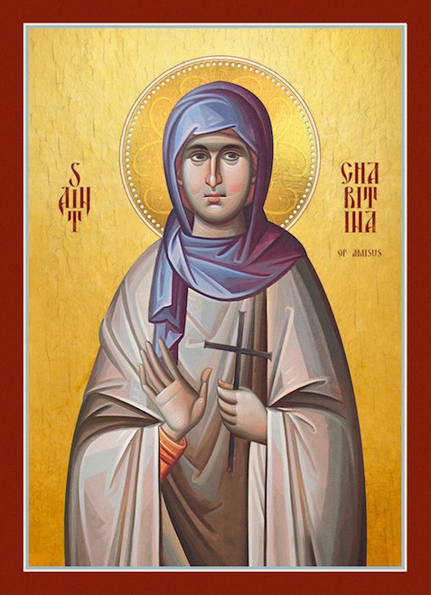 Icon of St. Anysia of Thessaloniki - 20th c. - (1AN85) - Uncut Mountain ...