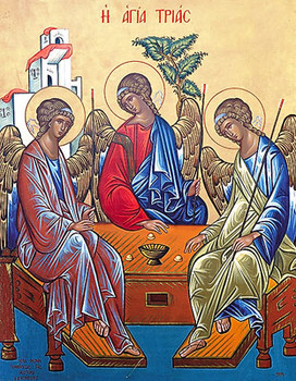 Icon of the Hospitality of Abraham (Holy Trinity) - 20th c. (11O33 ...