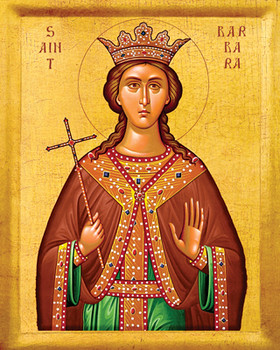 Icon of St. Barbara - 20th c. - (1BA20) - Uncut Mountain Supply