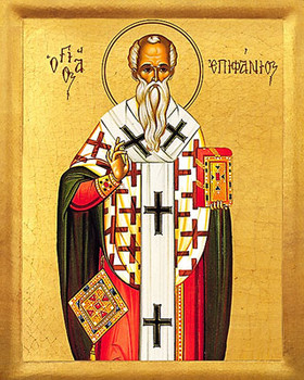Icon of St. Epiphanios - 20th c. - (1EP40) - Uncut Mountain Supply