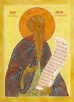 Icon of St. Justin Martyr the Philosopher - 20th c. - (1JU10) - Uncut ...