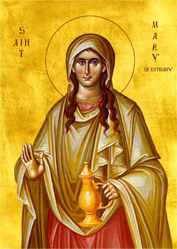 Icon of St. Mary of Bethany (the Sister of Lazarus and Martha) - 20th c ...