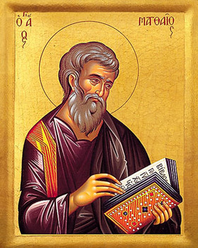 Icon of St. Matthew - 20th c. - (1MA20) - Uncut Mountain Supply