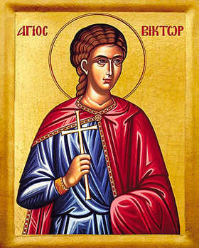 Icon of St. Victor - 20th c. - (1VI10) - Uncut Mountain Supply