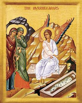 the Icon of Myrrh-Bearers at the Tomb - 20th c. - (11L11) - Uncut ...