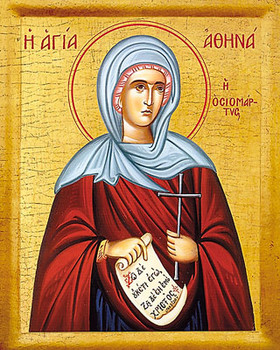 Icon of St. Athena - 20th c. - (1AT20) - Uncut Mountain Supply