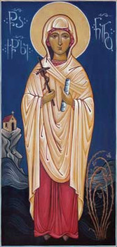 Icon of St. Nina of Georgia - (Georgian) - (1NI07) - Uncut Mountain Supply