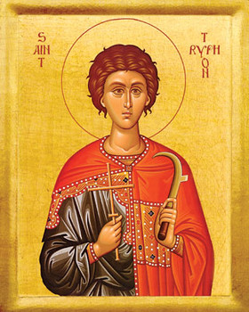 Icon of St. Tryphon - 20th c. - (1TR10) - Uncut Mountain Supply
