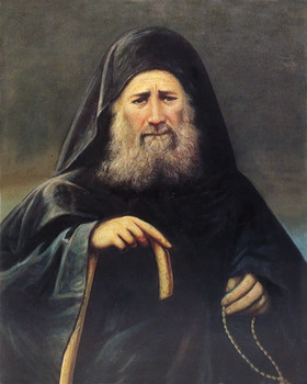 St. Joseph the Hesychast (detail) - Painting, 20th c. - (GJH10) - Uncut ...