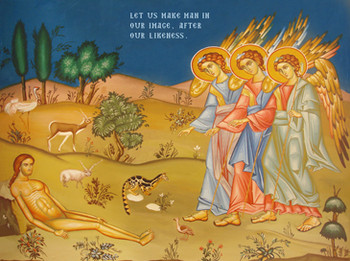 Icon of The Creation of Adam - (11T11) - Uncut Mountain Supply