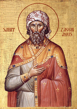 Icon of St. Zacchaeus - 20th c. - (1ZA15) - Uncut Mountain Supply
