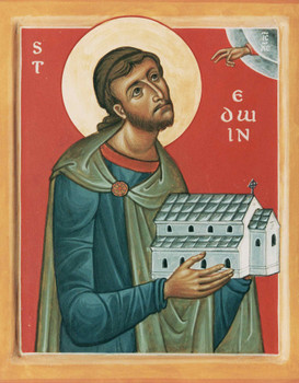 Icon of St. Edwin of Northumbria - (1ED02) - Uncut Mountain Supply