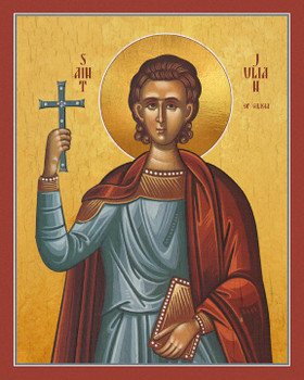 Icon of St. Julian the Martyr - (1JU15) - Uncut Mountain Supply