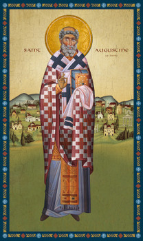 Icon of St. Augustine of Hippo - (1AU20) - Uncut Mountain Supply