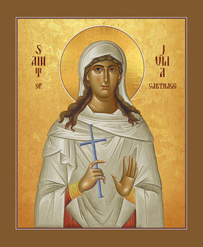 Icon of Saint Julia of Carthage- 1JU25