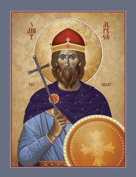 Icon of St. Alfred the Great - (1AL15)