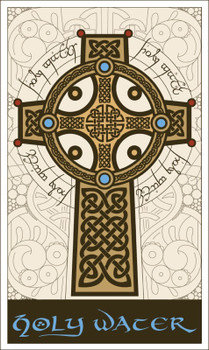 Holy Water Sticker (Celtic Cross) - Bubble-free stickers - Uncut ...