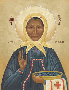 Icon of Blessed Olga of Alaska - (1OA15)