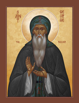 Icon of St. George the Builder- 20th c. - (1GB25)