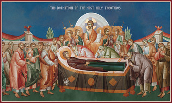 Icon of the Dormition of the Theotokos- 20th c. - (12E14)