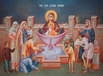 Icon of the Life-Giving Spring - 21st c. - (12I09)