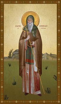 Icon of St. Finnian of Clonard -21st c. - (1FC20)