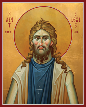 Icon of St. Alexis the Man of God - English - 20th c.- (1AL51)