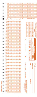 886-E MINI-BOOK 100Q 5CHC (250/PKG) - Scantron