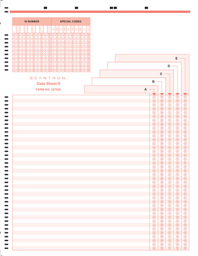 257530 STP DATA SHEET II (500/PKG) - Scantron