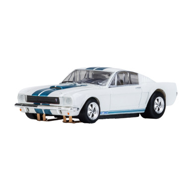 1965 Shelby Mustang GT350 White/Blue HO Slot Car Set - Loco Joe's Hobbies